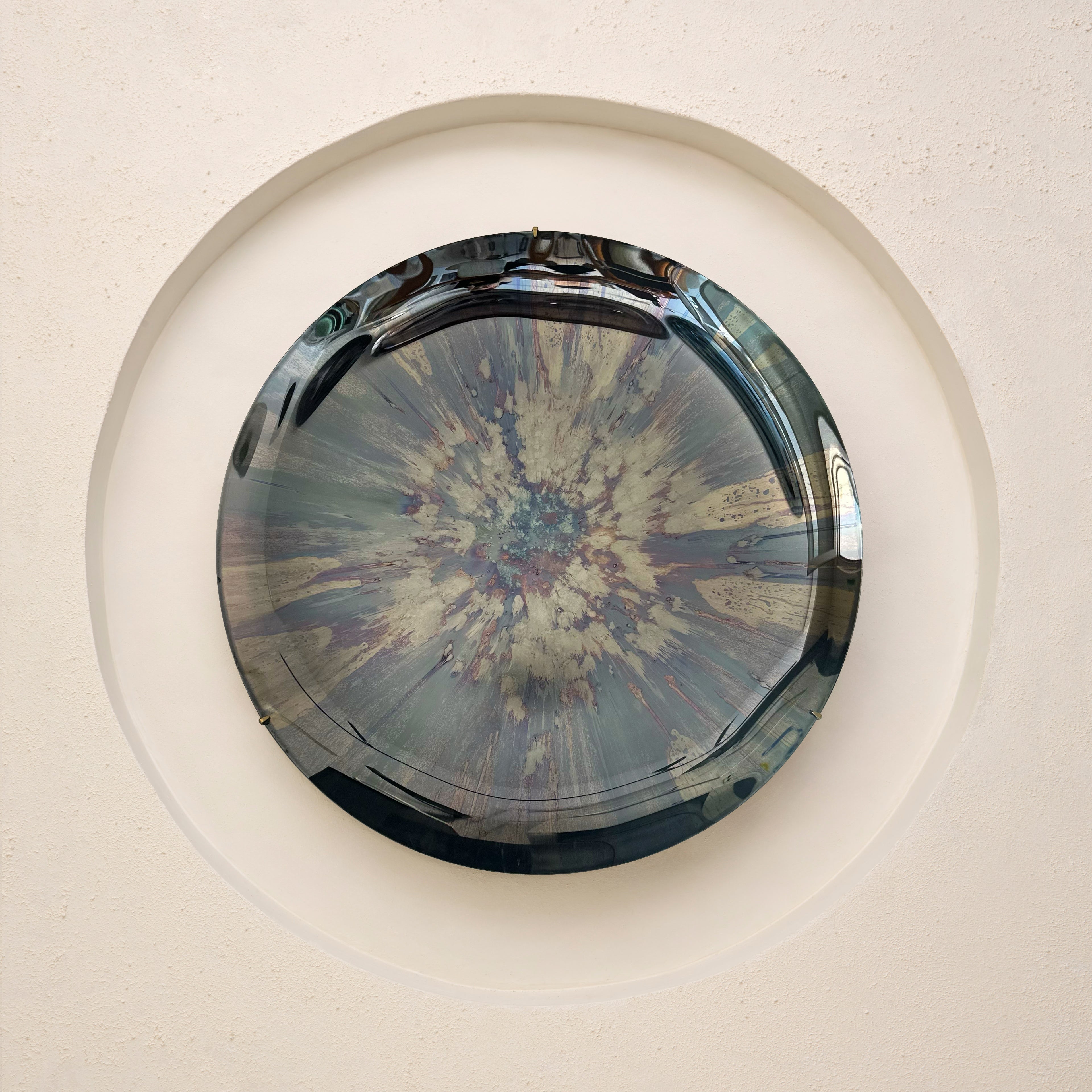 Blue Nebula Concave Oxidized Mirror by Homa – Love House